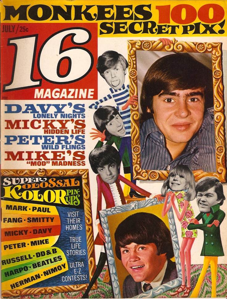 'Sik-Teen': When 'MAD' Magazine Skewered '16' Magazine, the Monkees ...