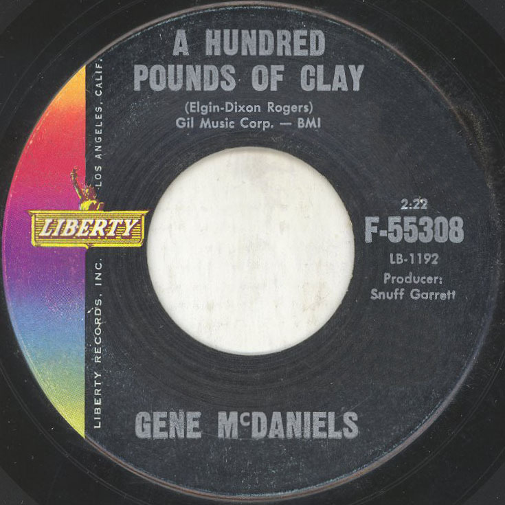 The Story Behind: Gene McDaniels, "A Hundred Pounds of Clay" | REBEAT ...